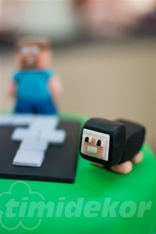 Minecraft narozeninový dort - Timidekor